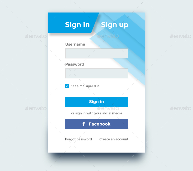 Modern Web Forms, Web Elements | GraphicRiver